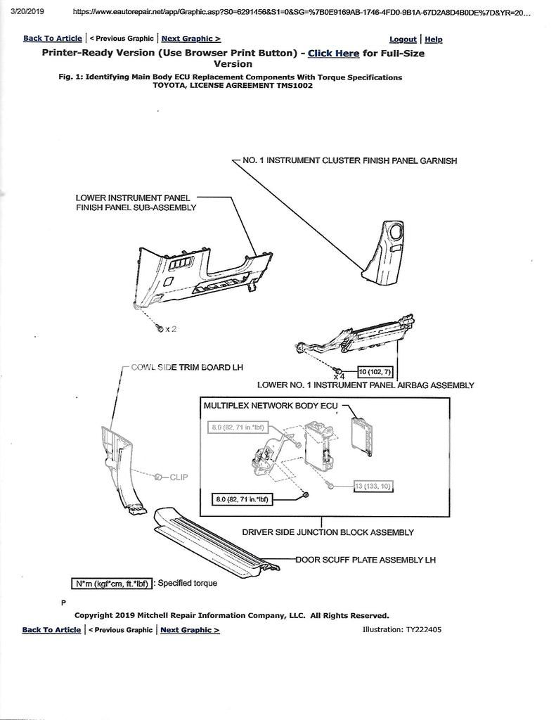 How to replace the "Main Body ECU Compu Network" - Toyota 4Runner Forum ...