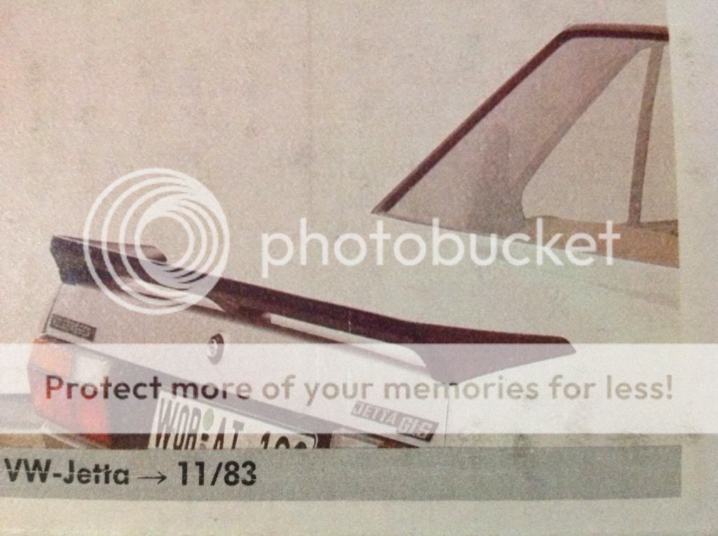 NOS MK1 Jetta KAMEI Rear Spoiler | VW Vortex - Volkswagen Forum